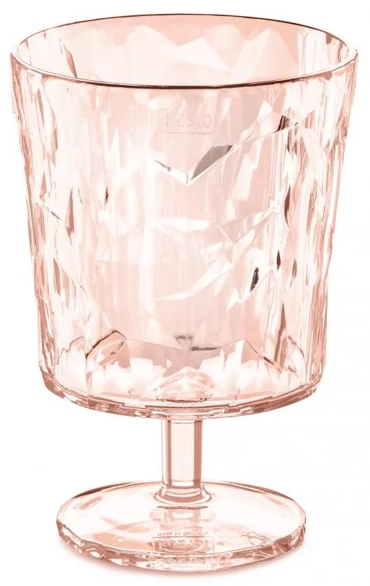 Sada pohárů Club S 250 ml transp. růžová, Koziol - Crystal S, 6 ks