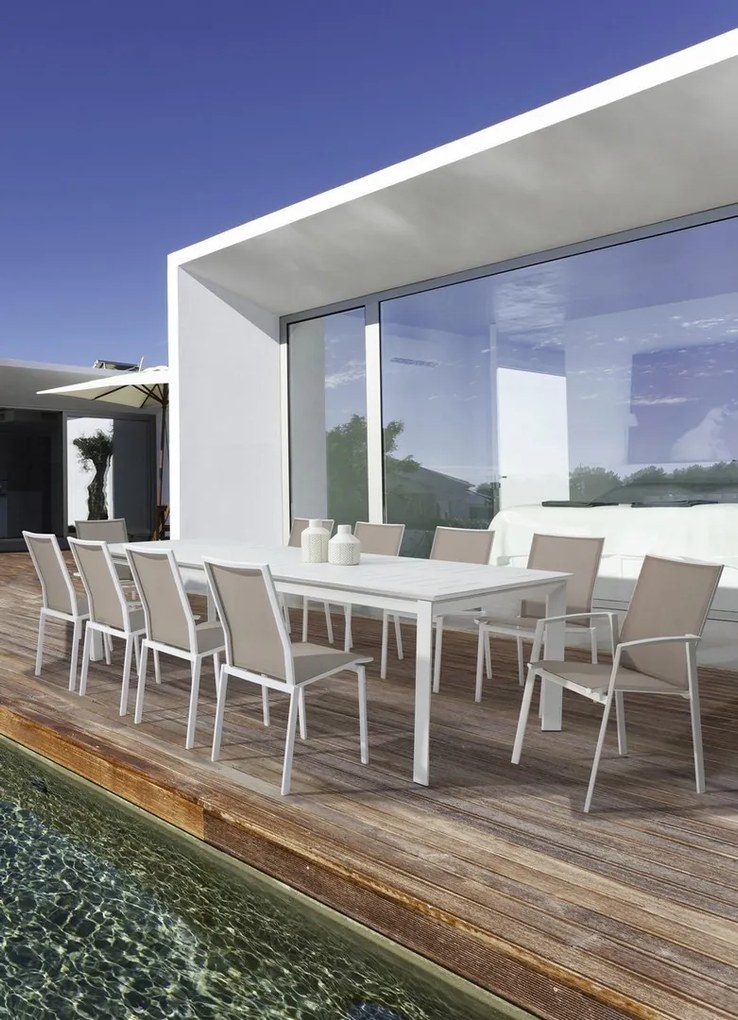 BIZZOTTO Zahradní židle CRUISE s područkami bílá 0662232