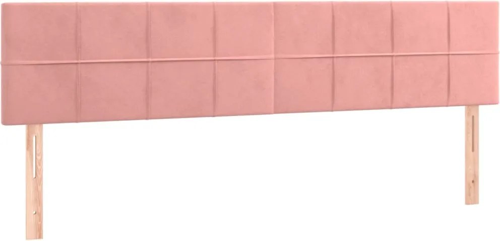 Box spring postel s matrací růžová 120x190 cm samet 3270000