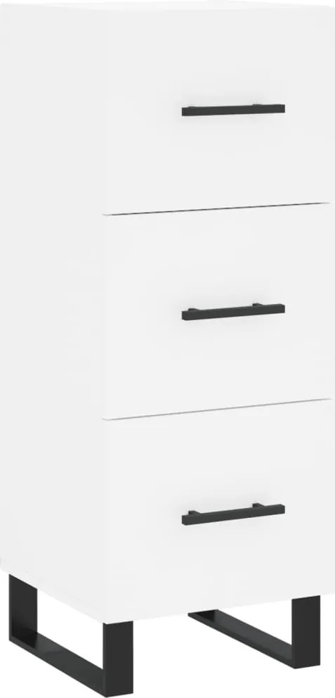 Skříň highboard bílá 34,5 x 34 x 180 cm kompozitní dřevo 3198873