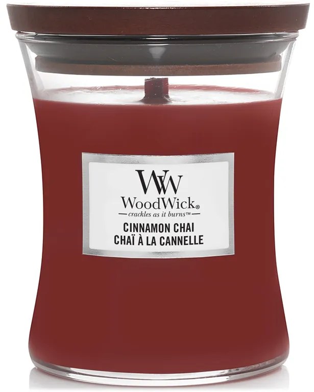 WoodWick – svíčka Cinnamon Chai (Skořice a vanilka) Velikost: malá 85 g