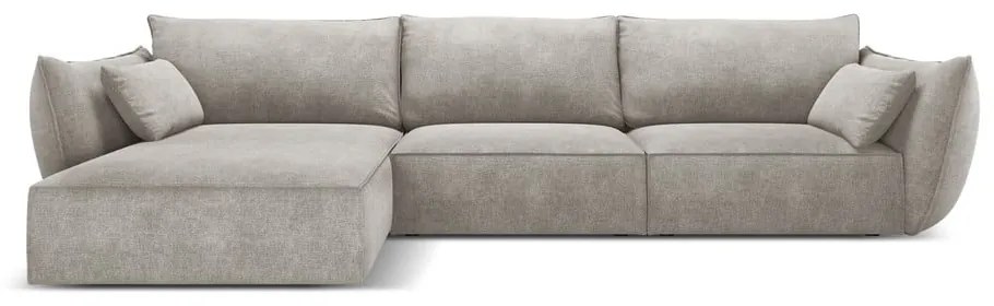 Světle šedá rohová pohovka (levý roh) Vanda – Mazzini Sofas