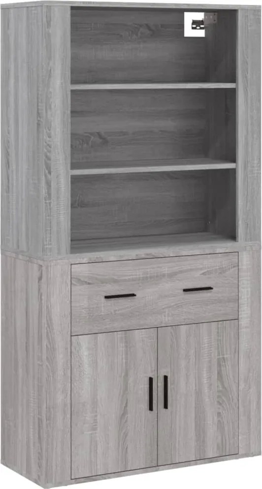 Skříň highboard šedá sonoma kompozitní dřevo 3185381