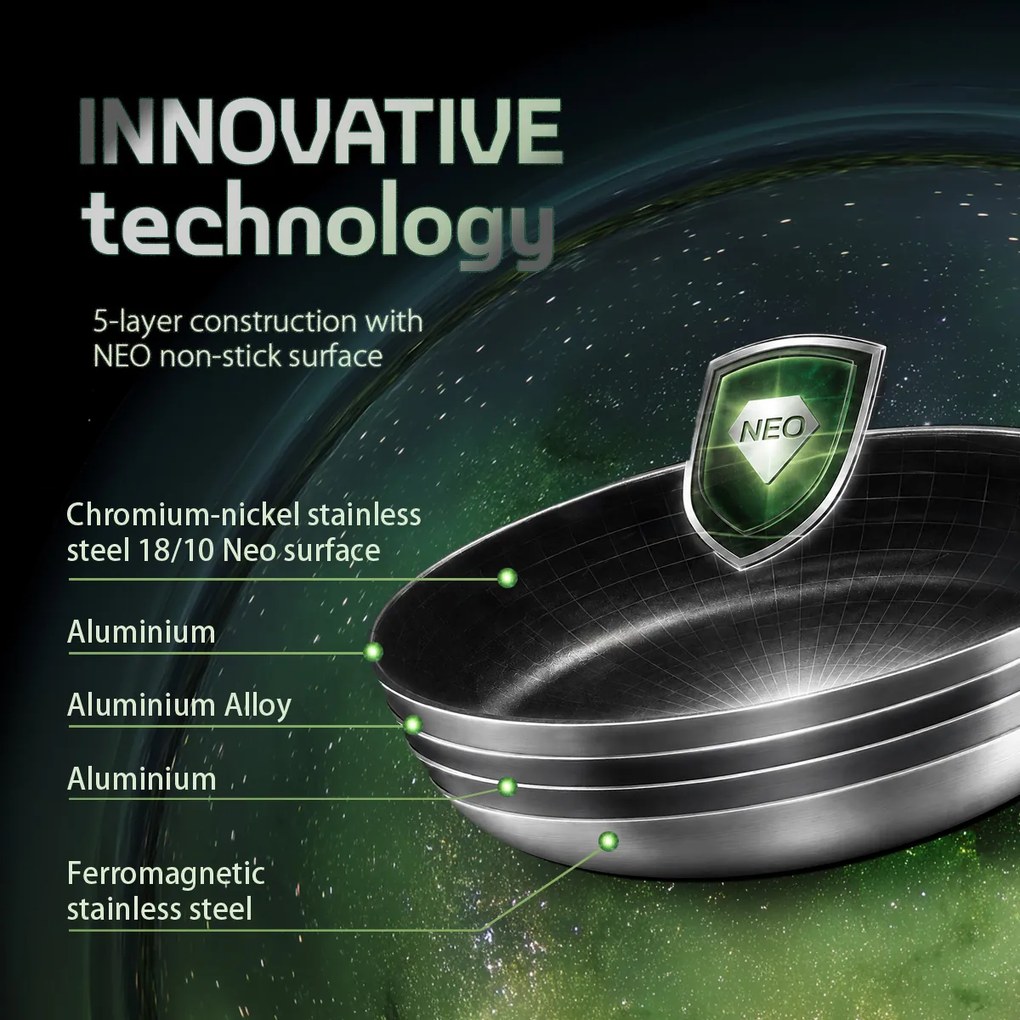 Pánev Ø 24 cm – Orion Expert Neo Multi-Layer Lunasol - 601402