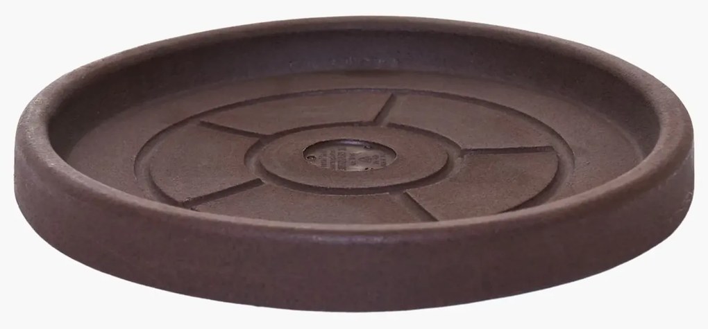 Miska pod květináč PLATO, plast, Ø 50 cm, hnědá