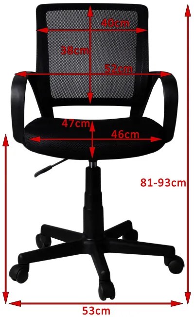 Kancelářská židle FD-6 bílá / růžová