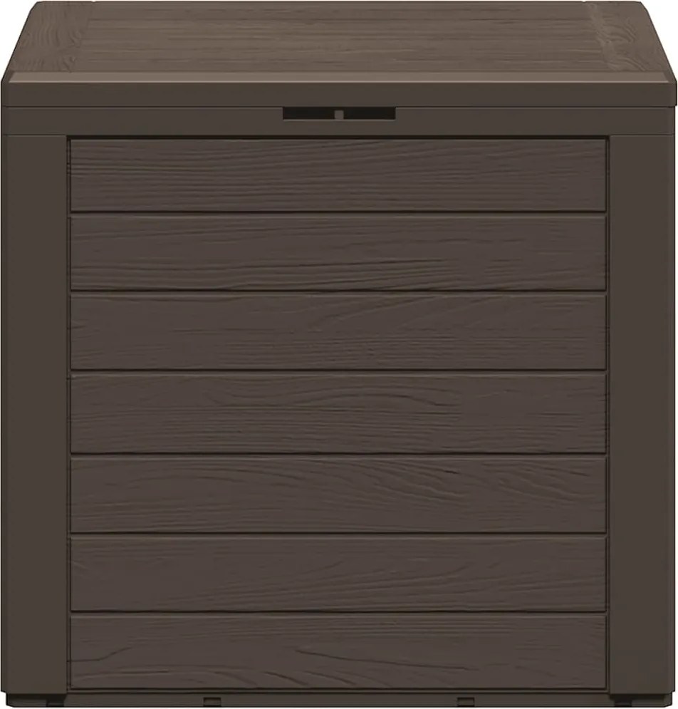 Zahradní úložný box hnědý 58,5 x 46 x 55 cm polypropylen 152194