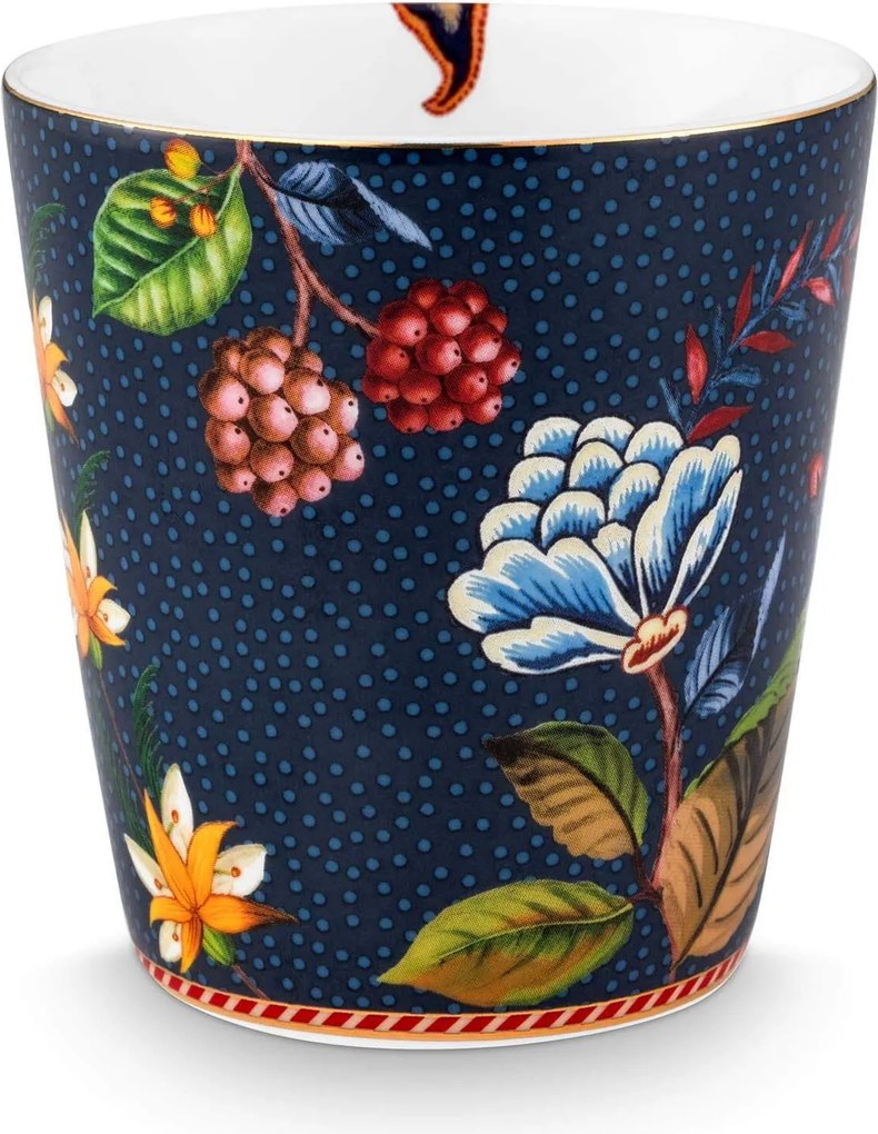 Pip Studio dárková sada 4 hrnků Oriental Berry Blues Blue (Luxusní sada porcelánových hrnků)