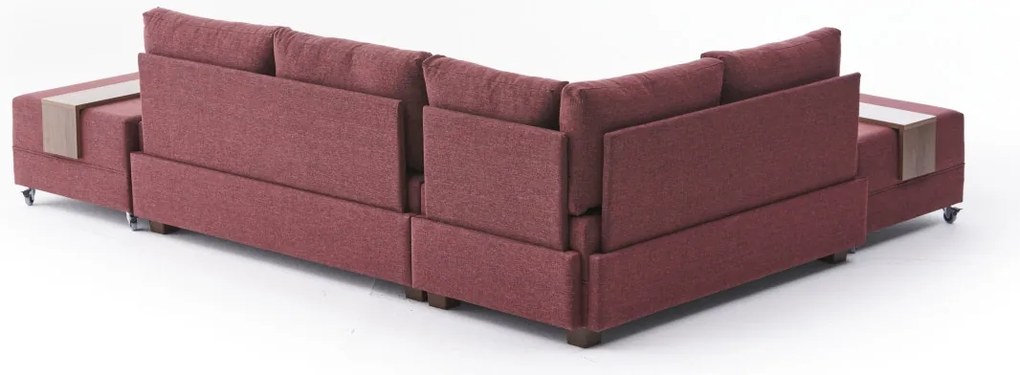 Hanah Home Rohová pohovka FLY vínová levá 280 cm 825BLC1008