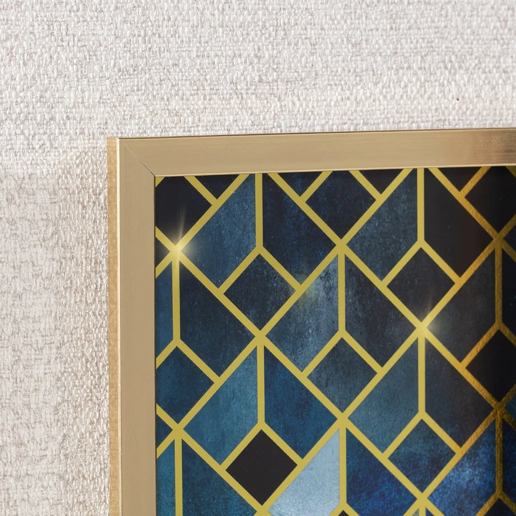 Obraz Gold&navy Geometric 30x40cm
