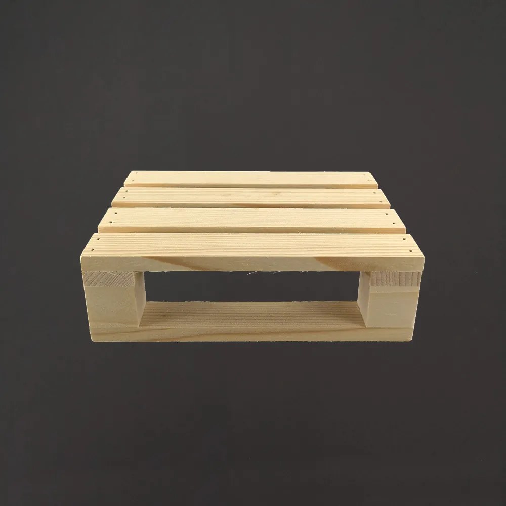 AMADEA Dřevěná paleta malá, 20 x 15 x 6 cm, český výrobek