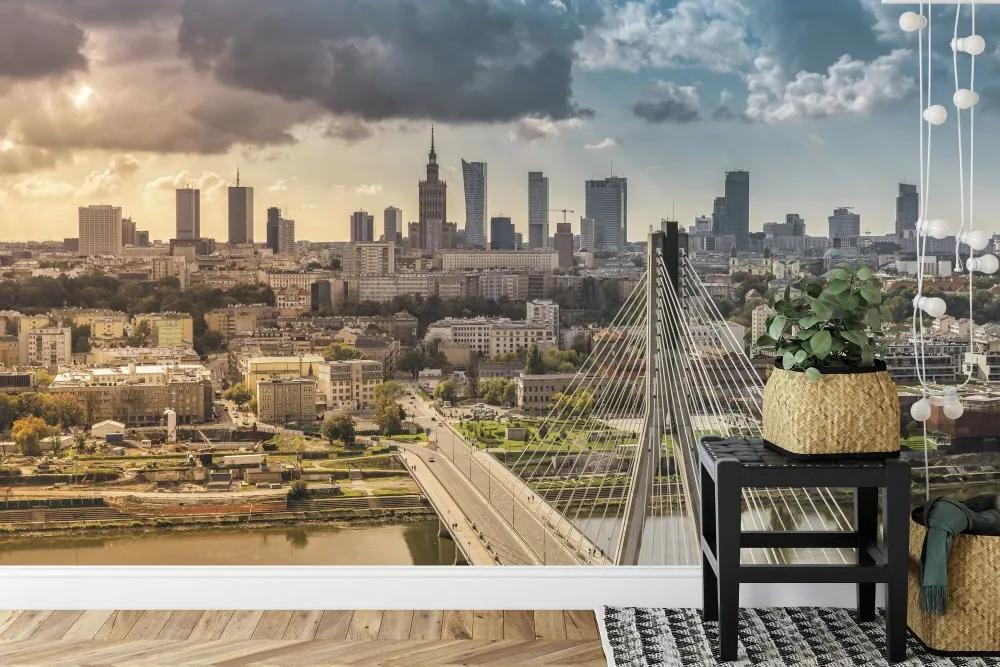 Fototapeta Panorama Varšavy Strukturální vinyl 270x180
