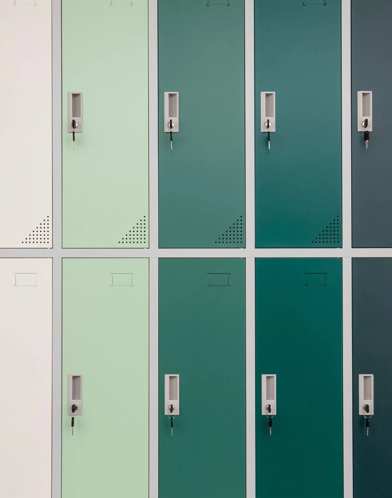 Kovová šatní skříň na oblečení Oxford Green