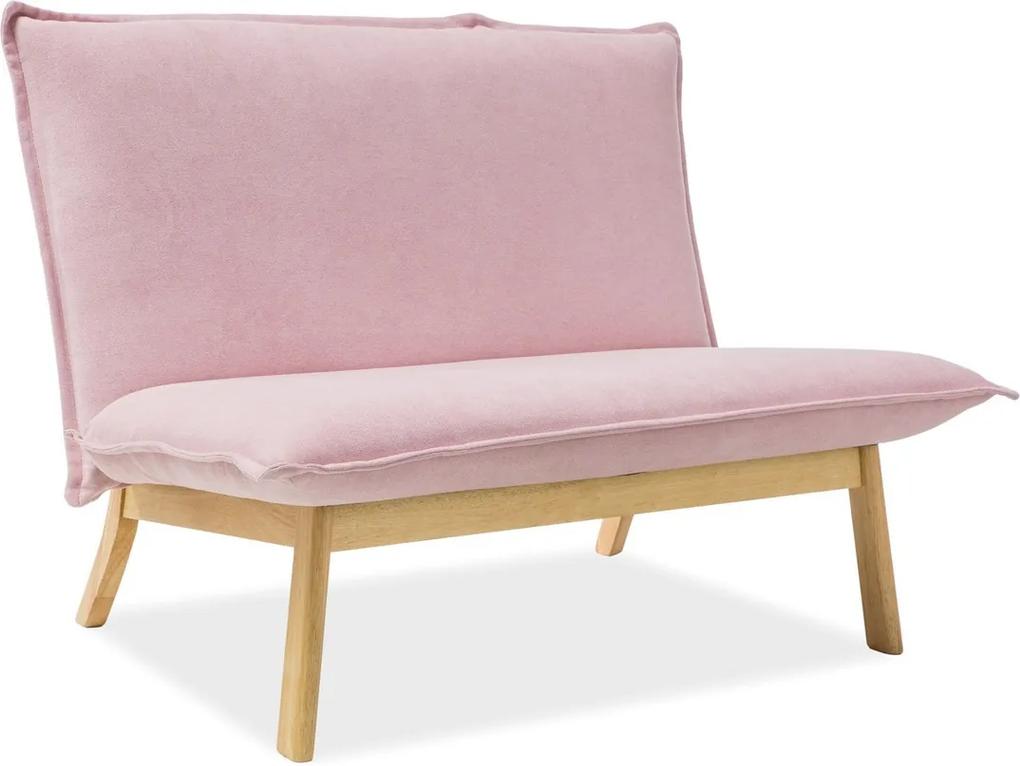 Casarredo Čalouněné dvojkřeslo - sofa BOLLO 2 růžová