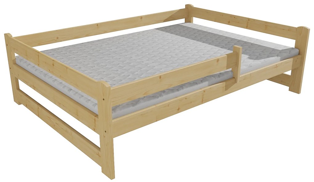 Vomaks Dětská postel DP 019 XL se zábranou Rozměr: 120 x 200 cm, Barva: barva modrá