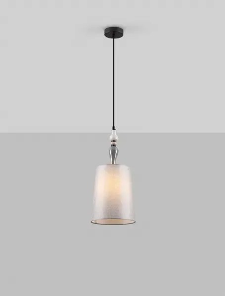LED šedo-hnědé designové svítidlo Damo