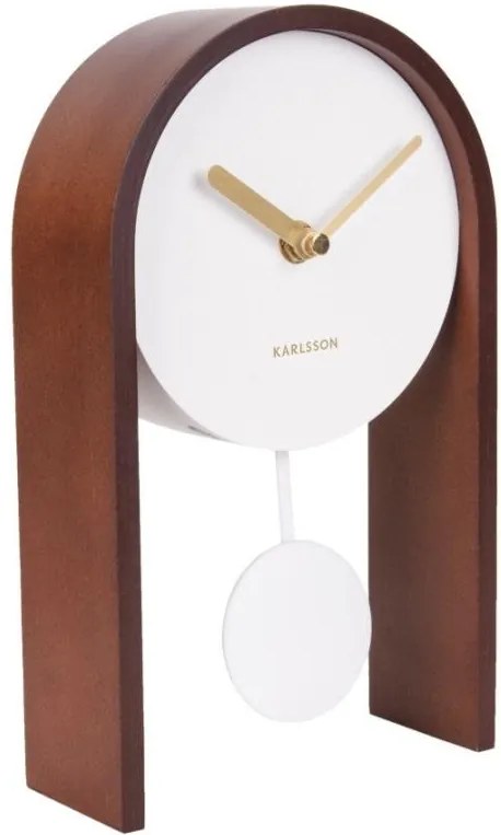Designové kyvadlové stolní hodiny 5705DW Karlsson 25cm