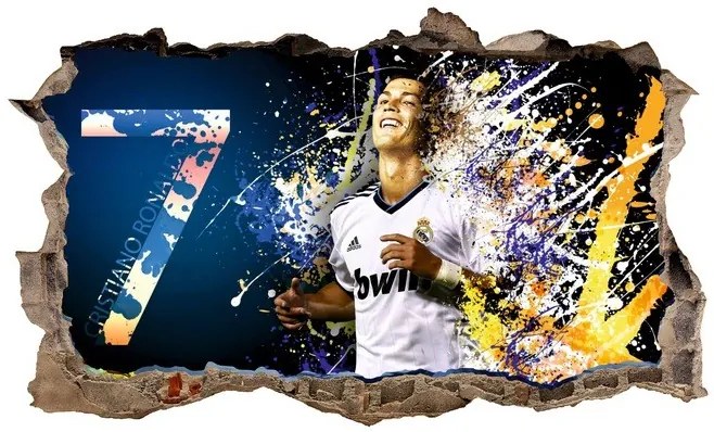 Cristiano Ronaldo dekorační nálepka do dětského pokoje 47 x 77 cm