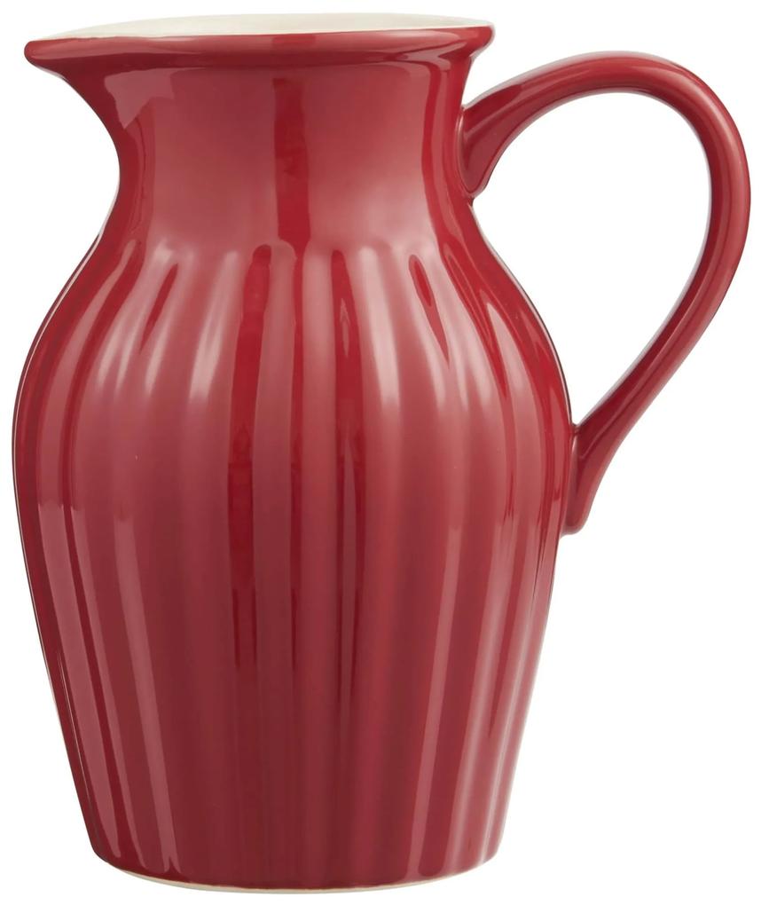 IB LAURSEN Džbán Mynte Strawberry 1,7 l, červená barva, keramika