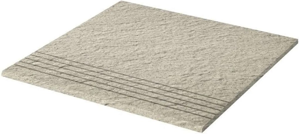 RAKO Taurus Granit - Schodovka reliéfní 29,8x29,8 cm, tmavě béžová TCV34061