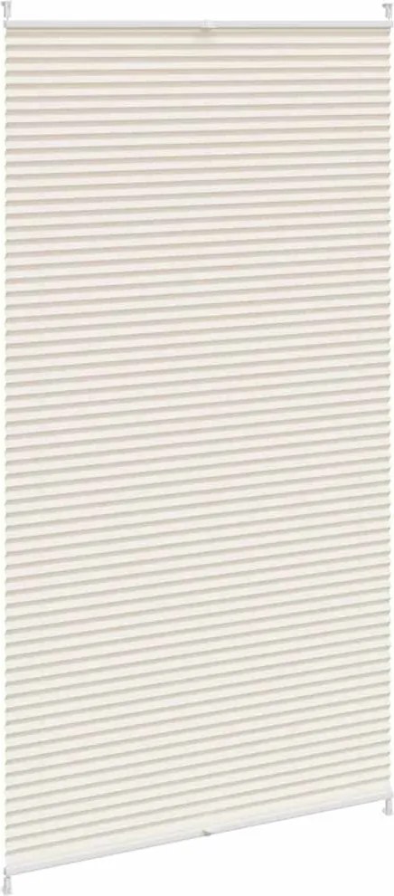 Plisovaná roleta 100 x 200 cm krémová 240644