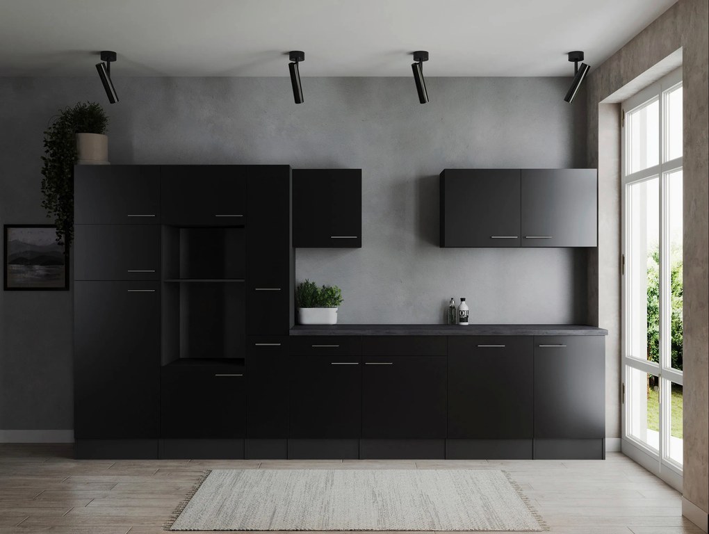 XXXLutz KUCHYŇSKÝ BLOK BEZ SPOTŘEBIČŮ 370 cm Respekta - Online Only kuchyňské linky - 001899046605