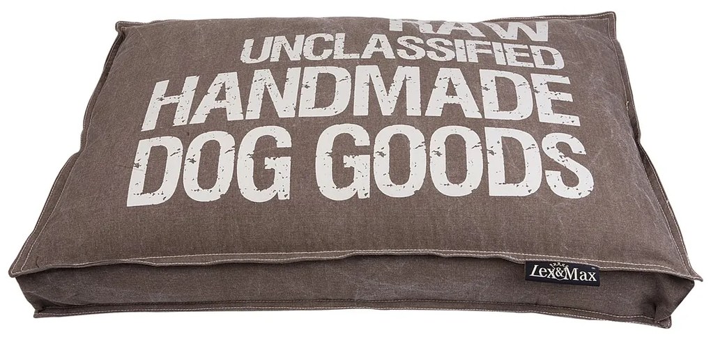Lex & Max Luxusní pelíšek pro psa Lex & Max Raw 120 x 80 cm | hnědý