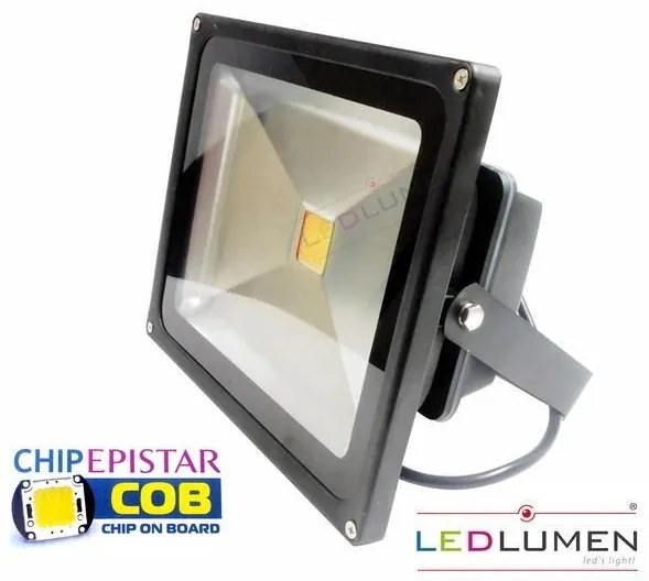 LED reflektor LEDLUMEN 30W CCD Studená biela