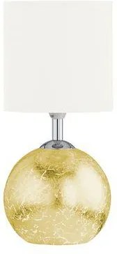 WO 8149.02.13.6012 Stolní lampa Carmen 40W E14 +10W G9 zlatá + bílé stínidlo - WOFI