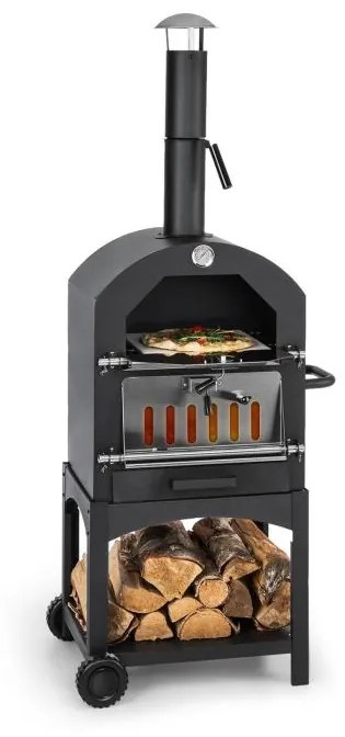 Klarstein Pizzaiolo Perfetto, pec na pizzu, 30,5 x 30,5 cm, pravý kámen, 1.2 mm ocel, mobilní