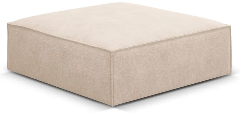 Béžová žinylková podnožka Vanda – Mazzini Sofas