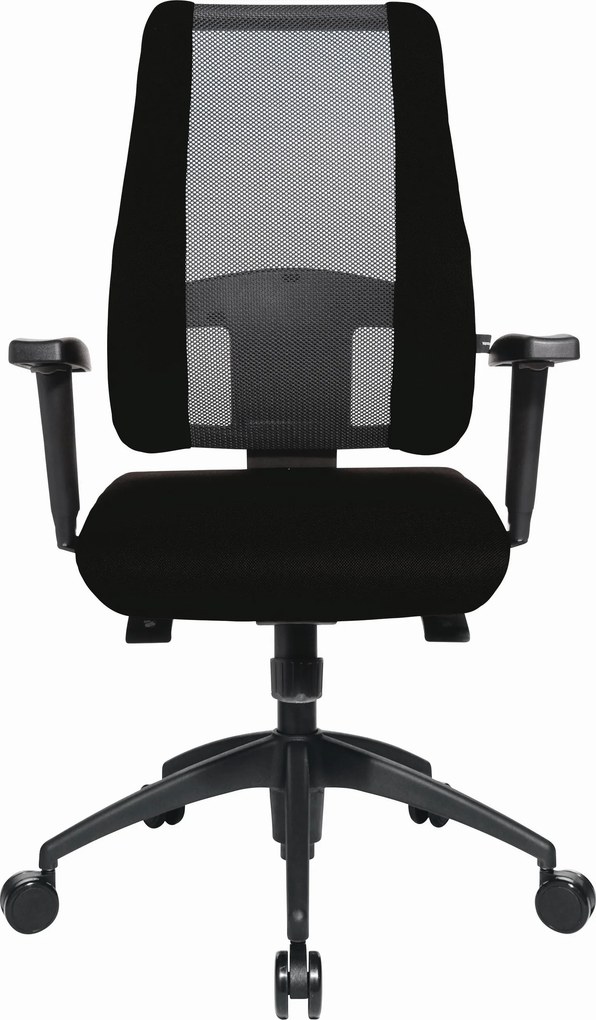 XXXLutz OTOČNÁ ŽIDLE, síťovina, černá - Online Only kancelářské židle - 001319002101