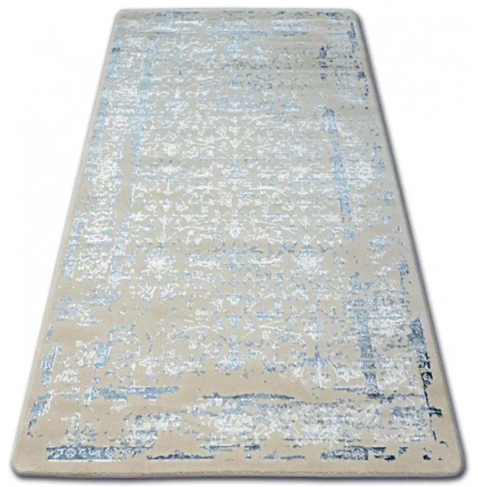 Luxusní kusový koberec akryl Icon modrý 80x150cm