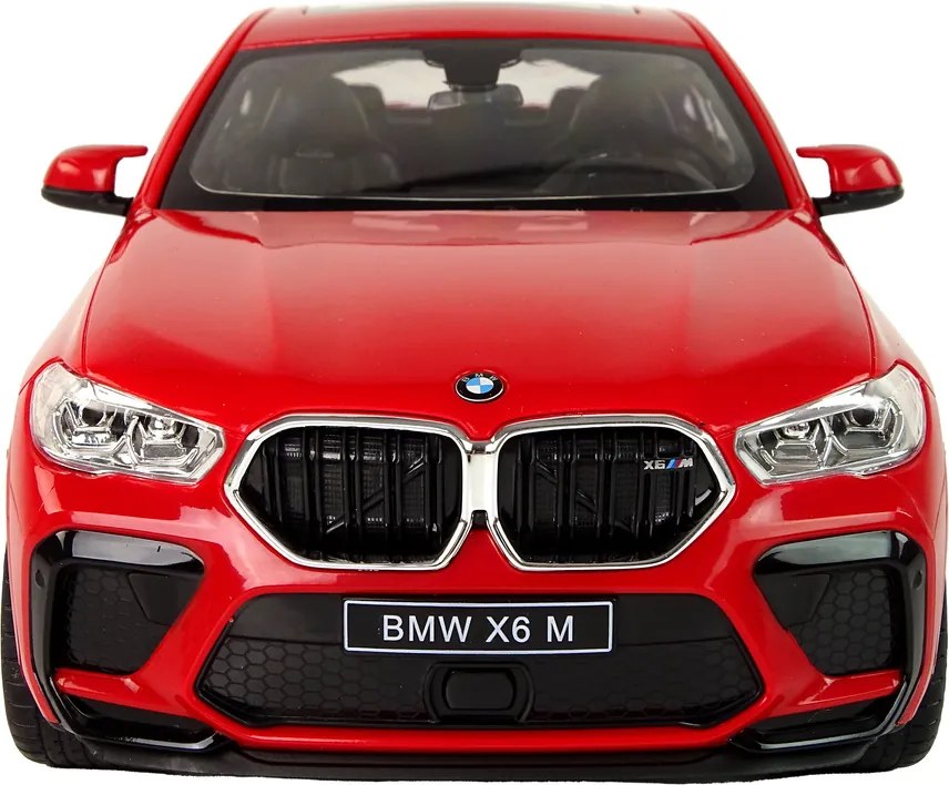 Rastar Dálkově ovládané auto RC BMW X6 Rastar, červené, měřítko 1:14