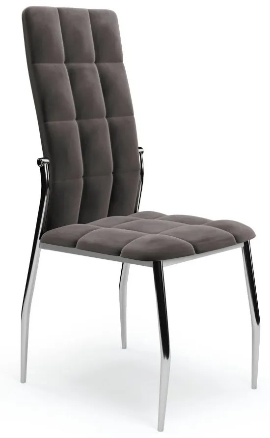 Jídelní židle Darwin, šedá / stříbrná
