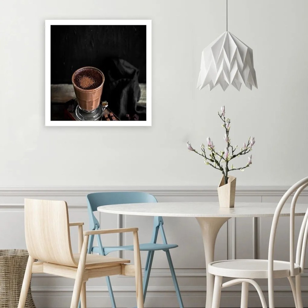 Obraz na plátně Šálek kávy Čokoláda - 50x50 cm