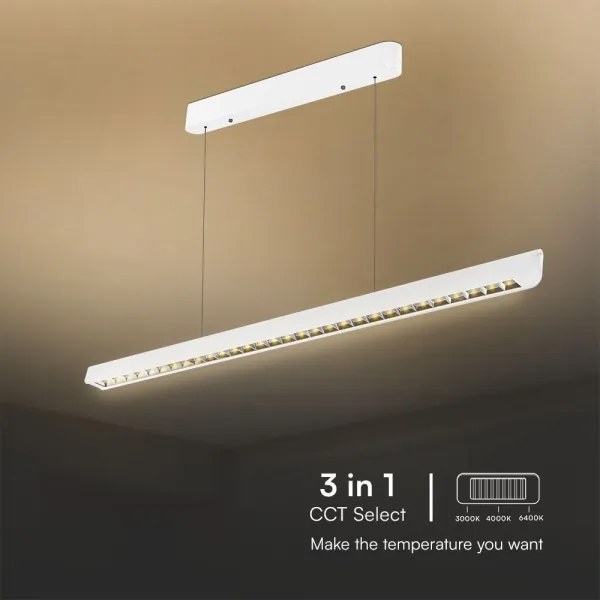 LED Lustr na lanku LED/36W/230V 3000/4000/6400K bílá