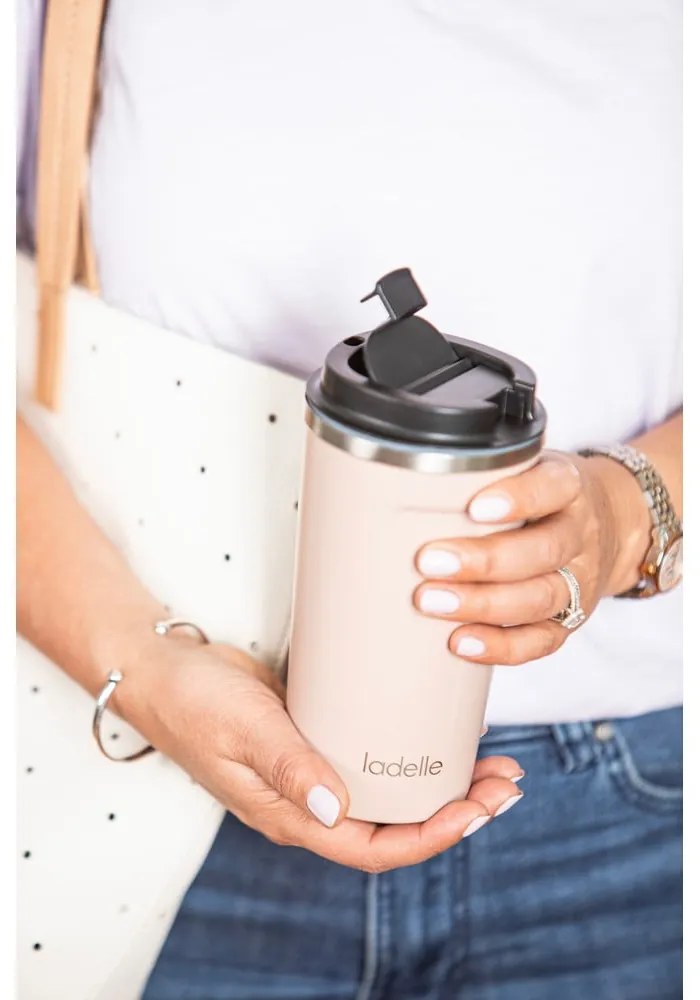 Bílý termo hrnek 500 ml Eco – Ladelle