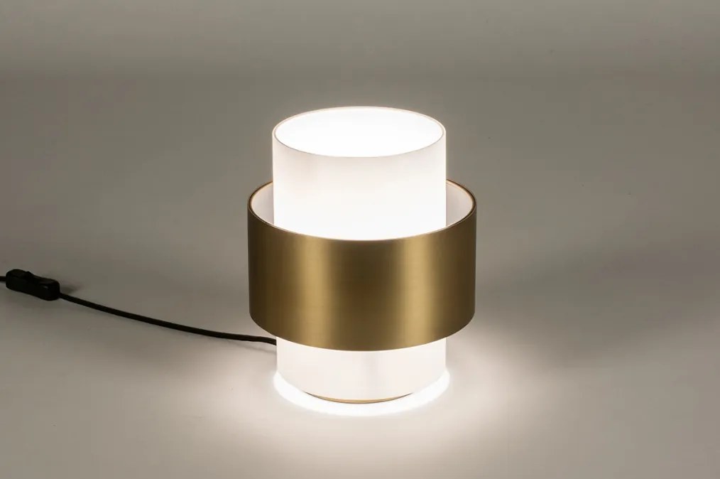 Stolní designová lampa Onyx Gold