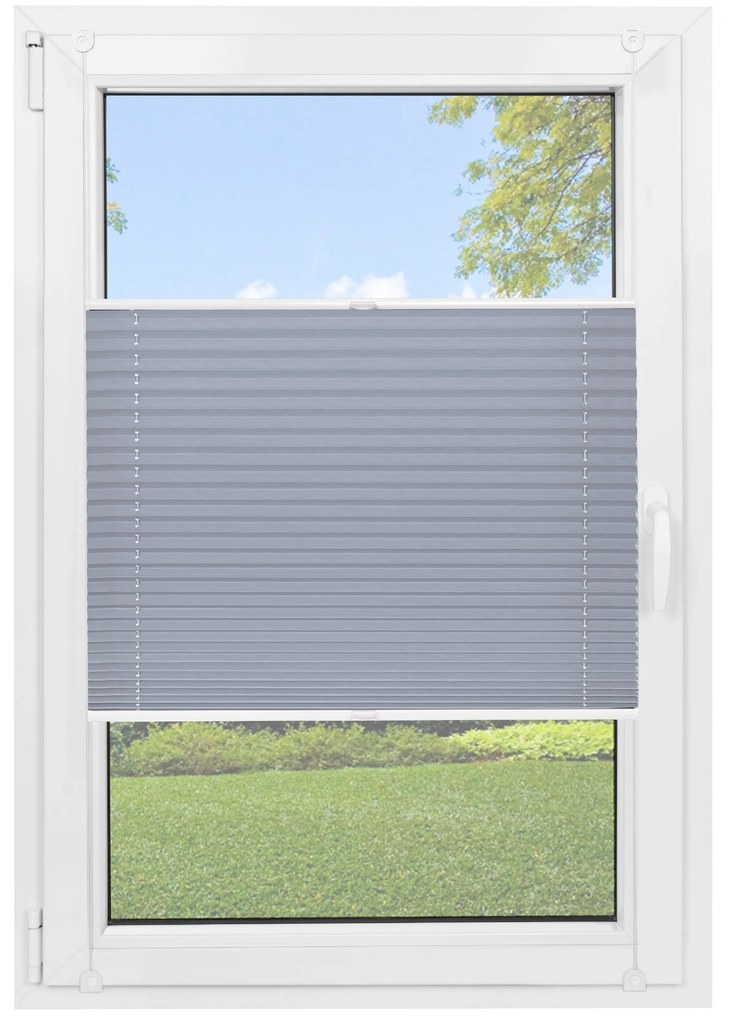 Plisa Termoizolaení plisovaná roleta Grey Silver 35 cm x volitelná výška