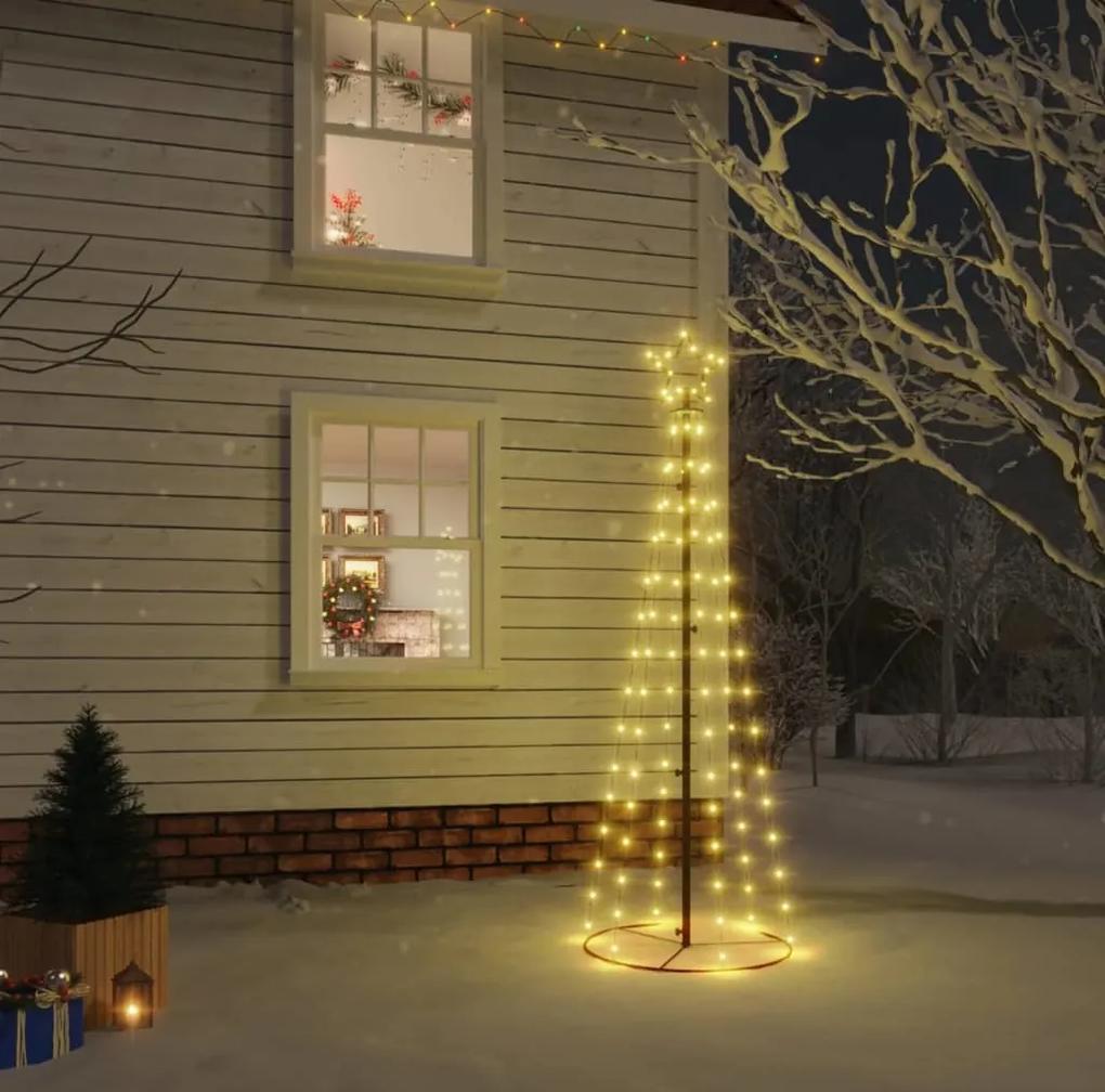vidaXL Vánoční stromek kužel 108 ch LED diod 70 x 180 cm [343486] Barva: Vícebarevný