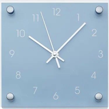 KELA Nástěnné hodiny BRISTOL sv.modrá 19cm KL-22737