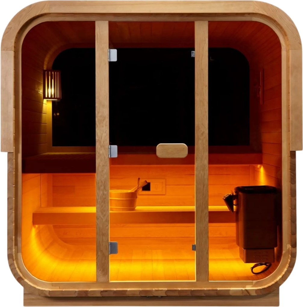 Relax na MAX Sudová sauna CUBE Hemlock 240