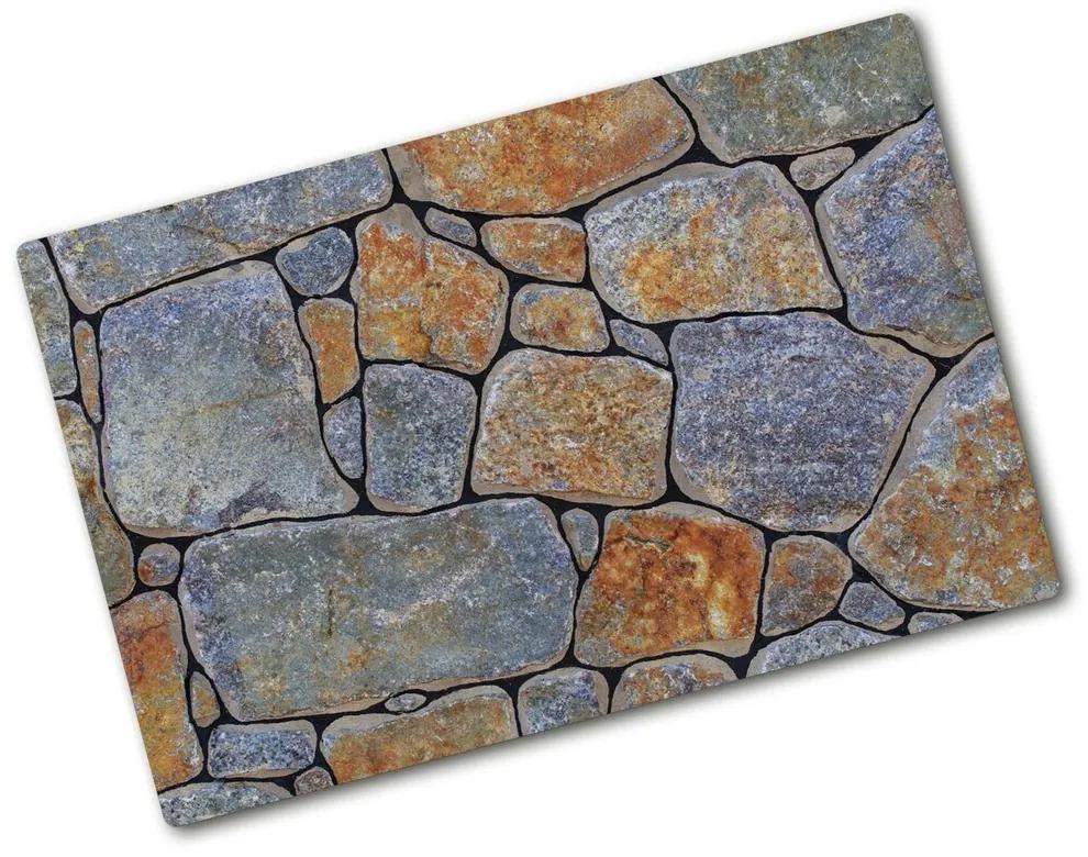 Wallmuralia Kuchyňská deska velká skleněná Kamení 80x52 cm