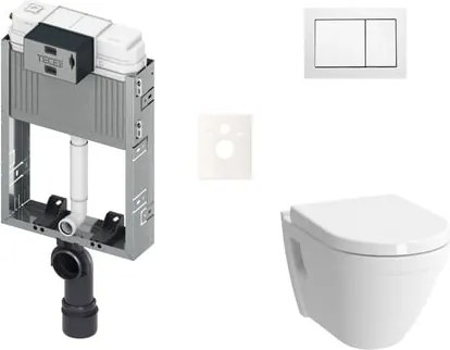 Cenově zvýhodněný závěsný WC set TECE k zazdění + WC Vitra S50 KMPLS50T