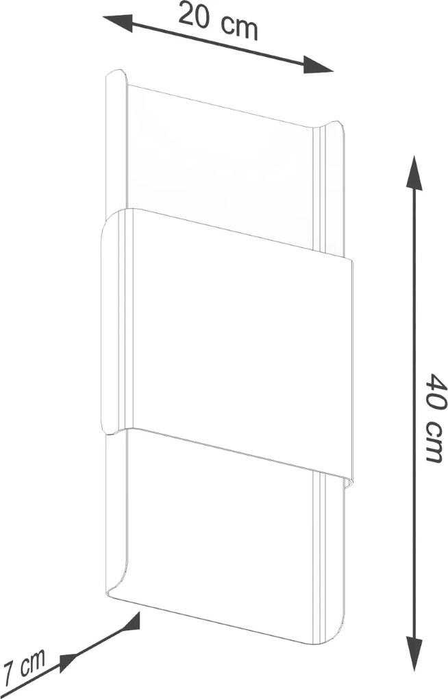 Sollux Lighting Nástěnné svítidlo DURLIN bílé