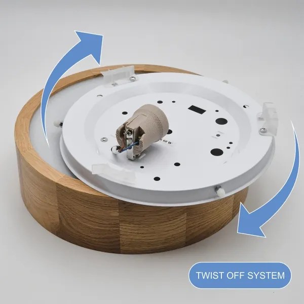 Brilagi - LED RGBW Stmív. strop. sv. CARVALHO 1xE27/15W/230V Wi-Fi dub pr. 27,5