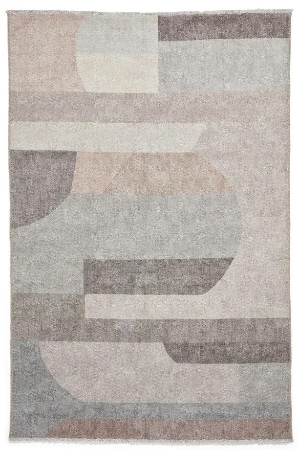 Béžový pratelný koberec s příměsí bavlny 122x170 cm Whisper – Think Rugs