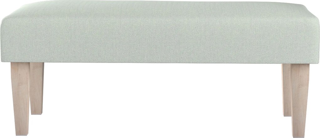 Dlouhá lavička 100x40cm barva modrá látka pletený vzor