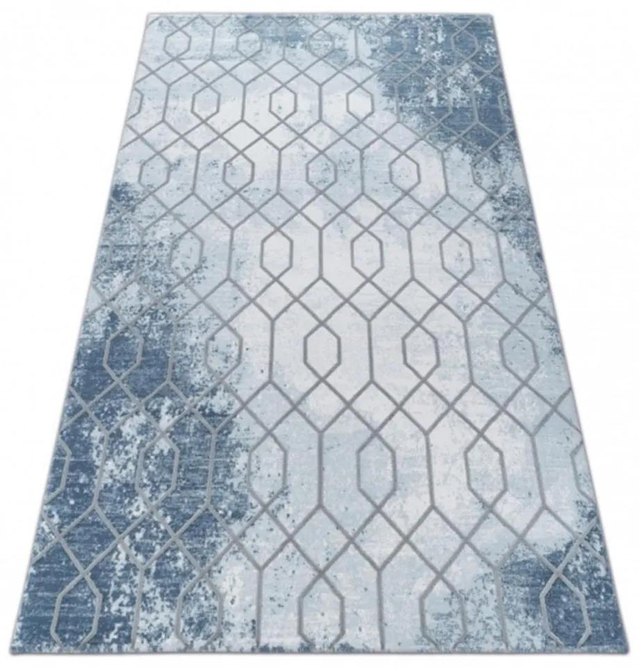 Luxusní kusový koberec akryl Henry modrý 80x150cm